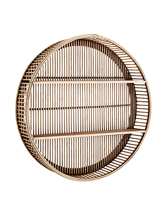 Wandregal, rund, Ø 60 cm, Bambus Nr.713 | car möbel