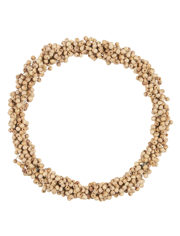 Kranz aus Holzperlen, Ø23 cm von Ib Laursen | car möbel